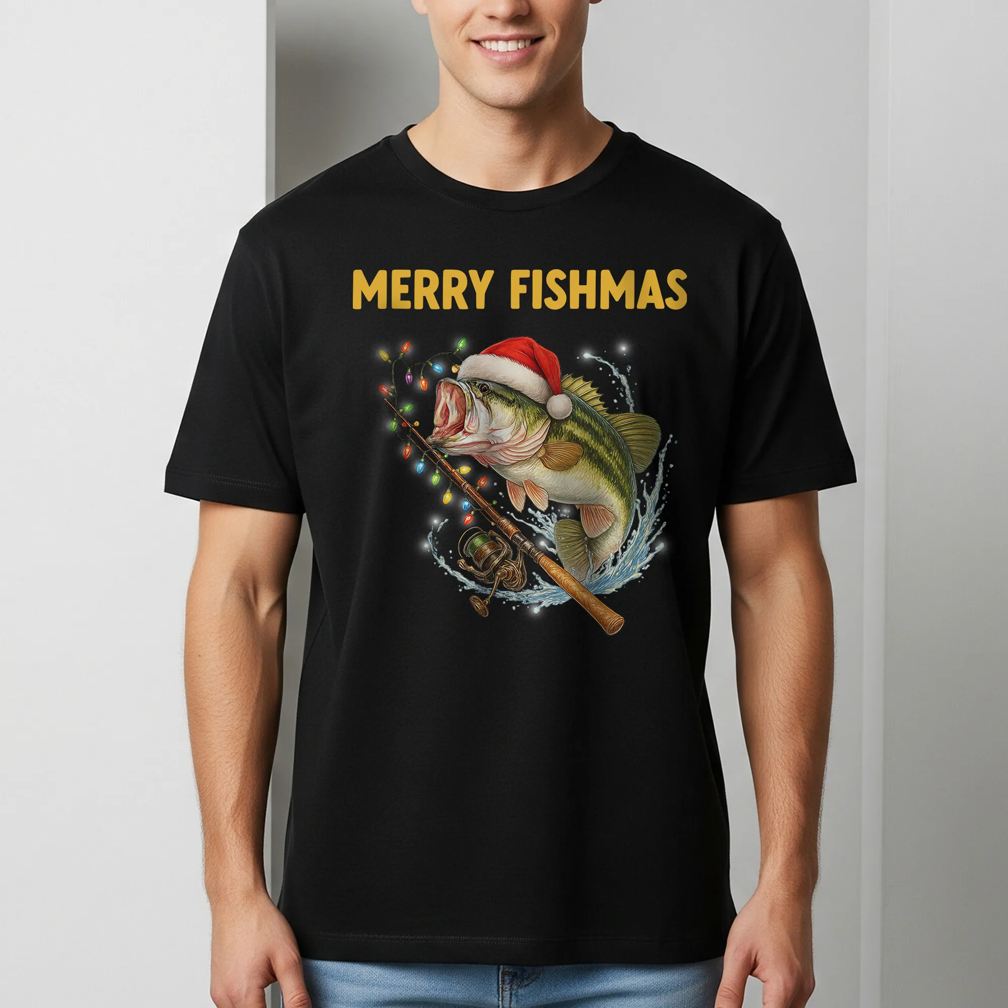Merry Fishmas T-Shirt: The Ultimate Christmas Gift for Anglers ...